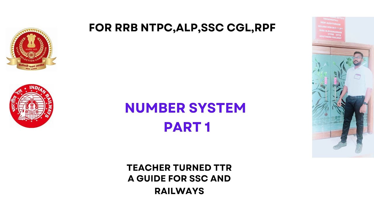 NUMBERS SYSTEM part 1 for SSC and RAILWAYS #noformula - YouTube