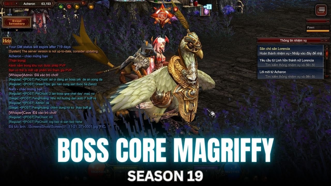 [SEASON 19] Hướng dẫn săn boss Core Magriffy ( Gà ) | MU ONLINE SEASON ...