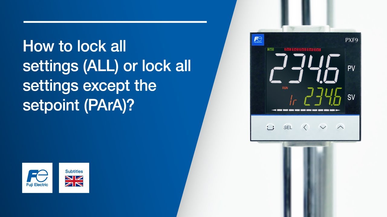 Tutorial controller PXF : Lock all settings (ALL) or lock all settings ...