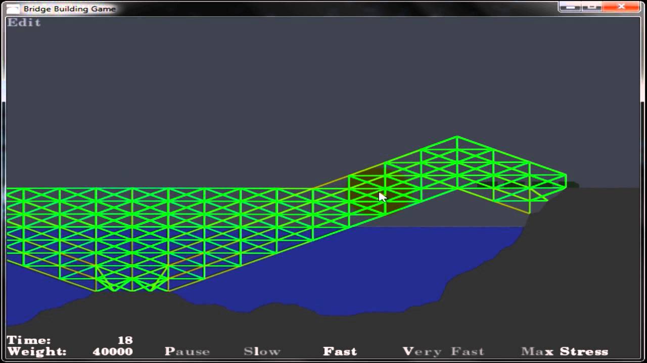 Bridge Builder Game modified - YouTube