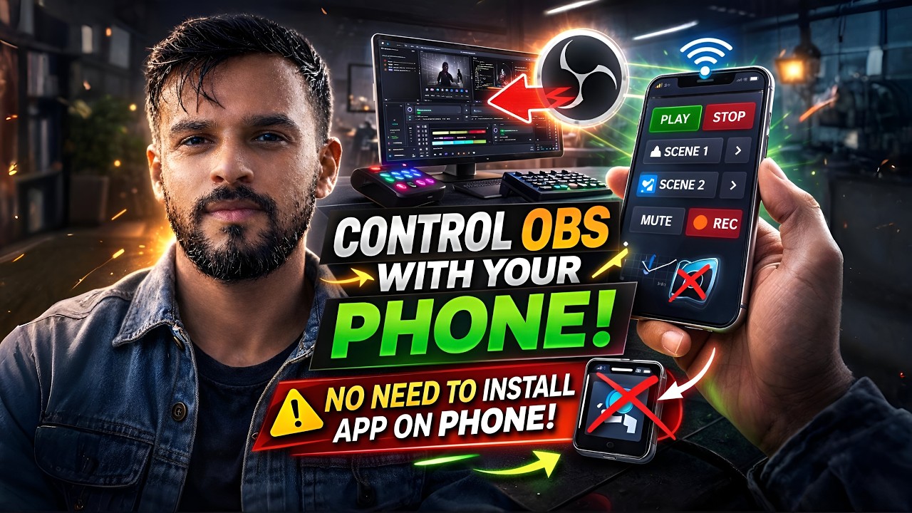 Control OBS + Death Counter from Phone (No App On Phone!) - YouTube