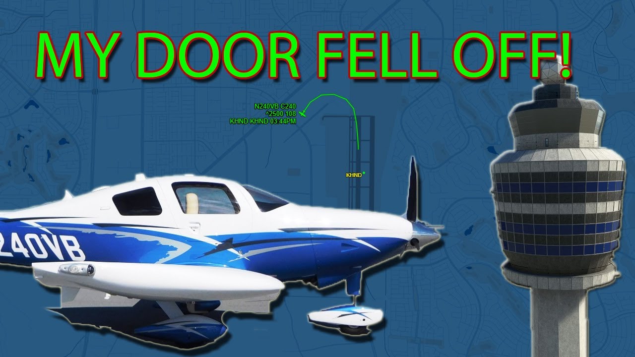 PLANE DOOR FALLS OFF! After Take off - Returning to Land - REAL ATC ...