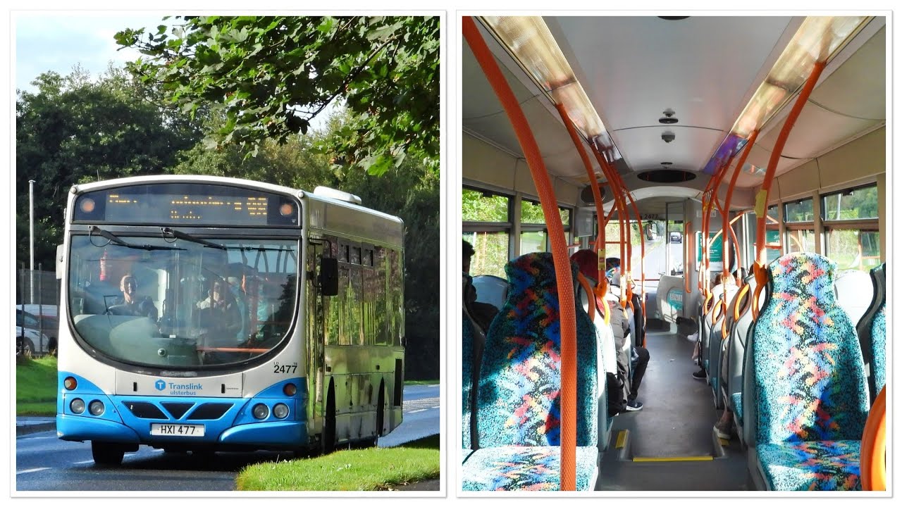 Ride on Translink Ulsterbus Wright Solar #2477 on route 98 - YouTube