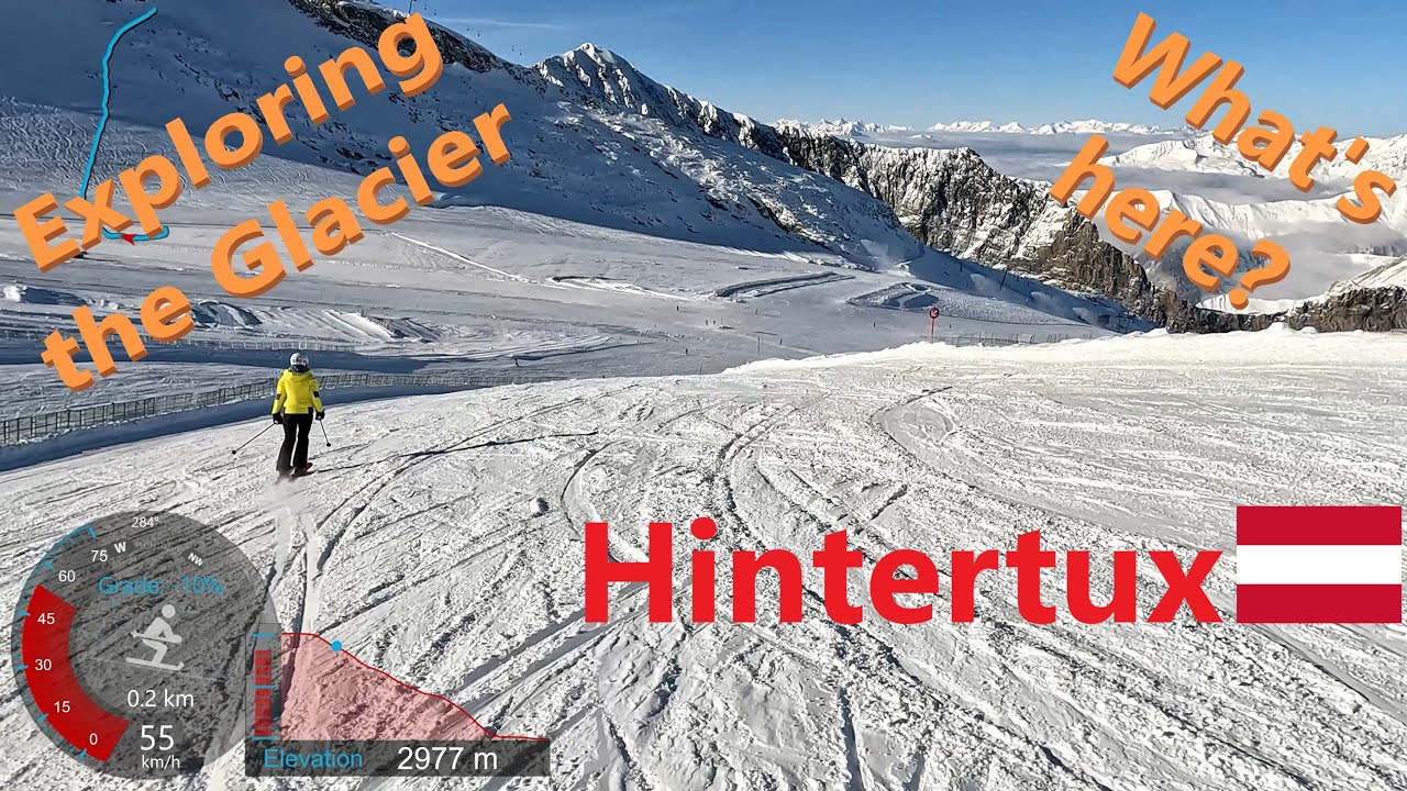 [4K] Skiing Hintertux Glacier, Hitting the Glacier First Time, What's ...