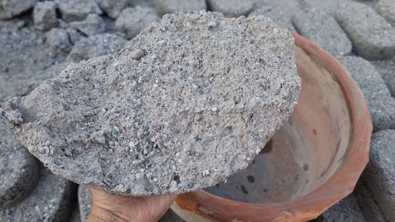 Clay Pot And Water Crumbling | Charcoal Ashes - YouTube