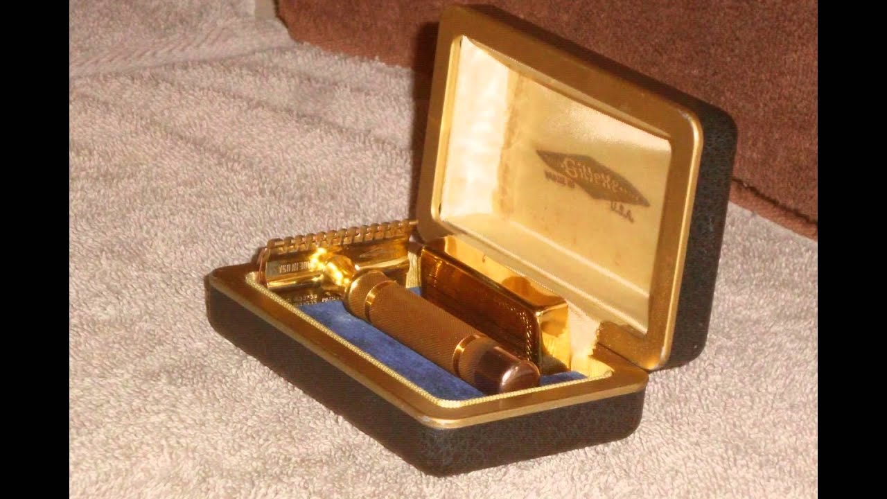 1930s Gillette Bostonian New Razor Set - YouTube