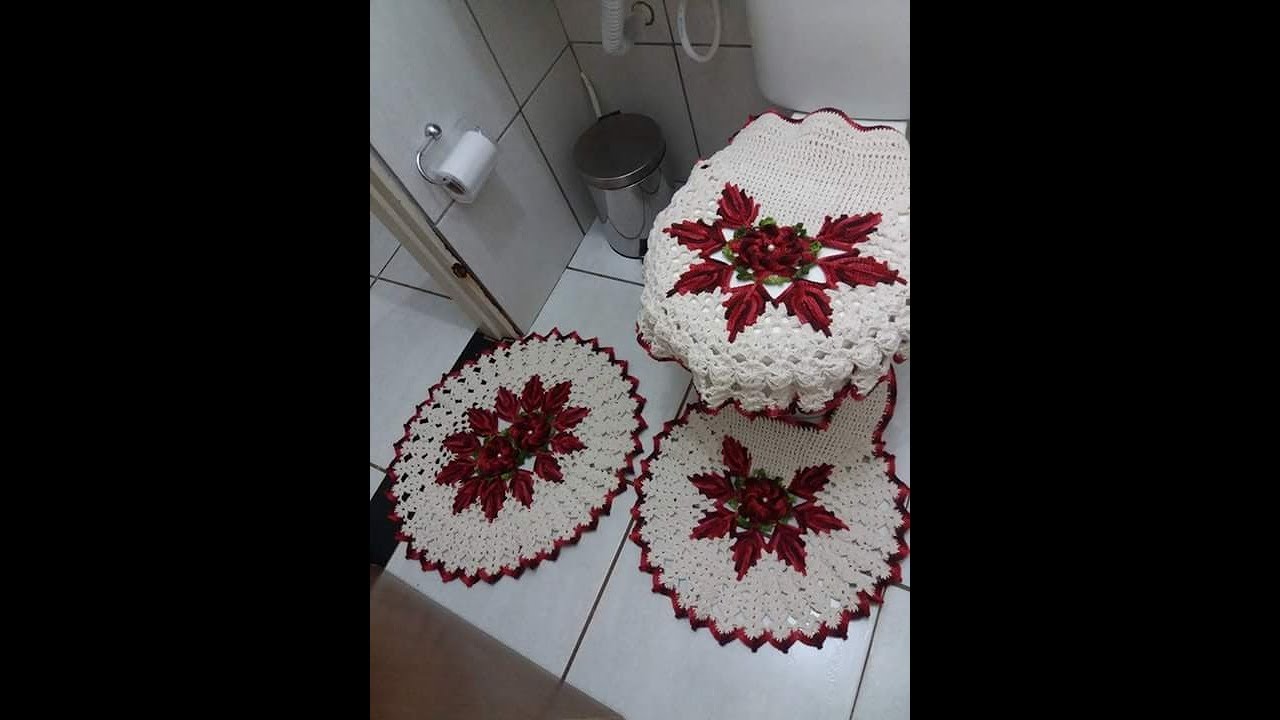 Crochet Bathroom Set - (Bath Mat, Pouf, Set, Rug, Bathing Suit) - Free ...