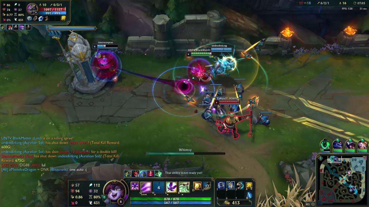 Playing Lulu in Arurf LOL - YouTube