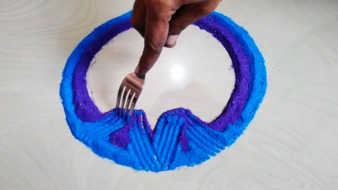 Rangoli/Ugadi Colourful Rangoli/Easy Rangoli/Rangoli Designs/Rangoli ...