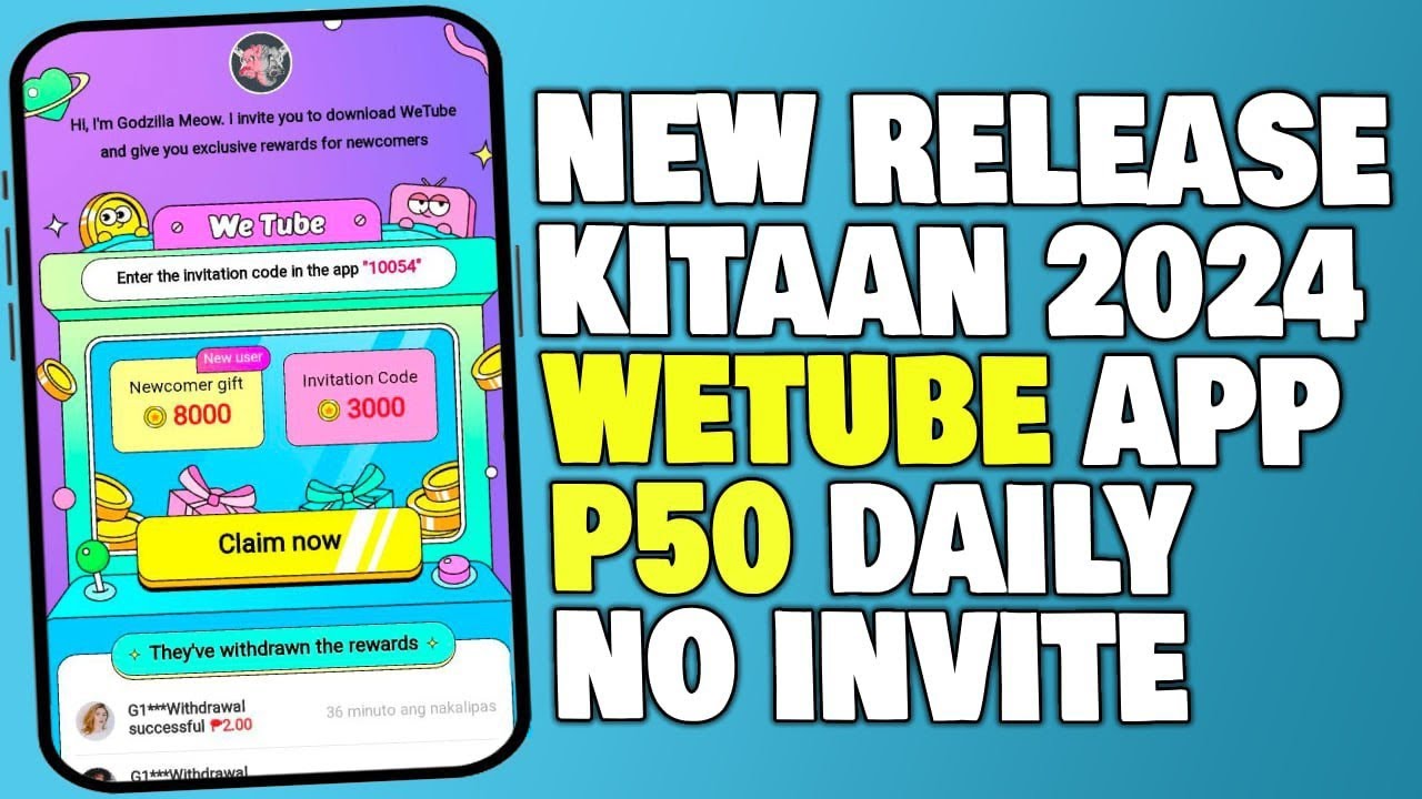 WETUBE APP - MANONOOD KA LANG NG RANDOM VIDEOS DITO PARA KUMITA! ₱2 ...
