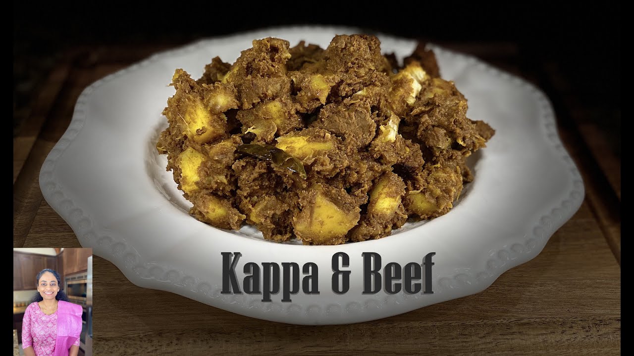 Kerala Style Tapioca and Beef | തേങ്ങ വറുത്ത് അരച്ചു വച്ച കപ്പയും ബീഫും ...