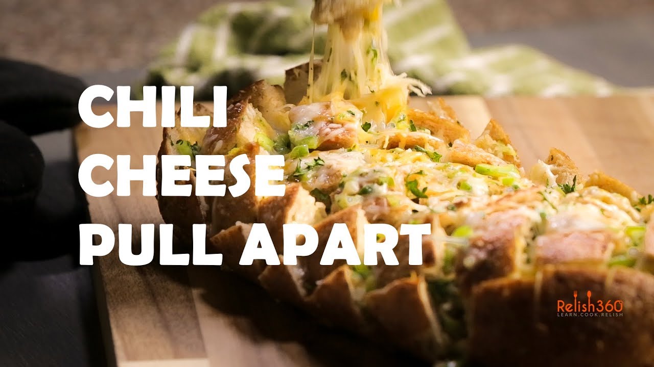 Chili Cheese Pull Apart | Crack Bread | How to make chili cheese pull ...