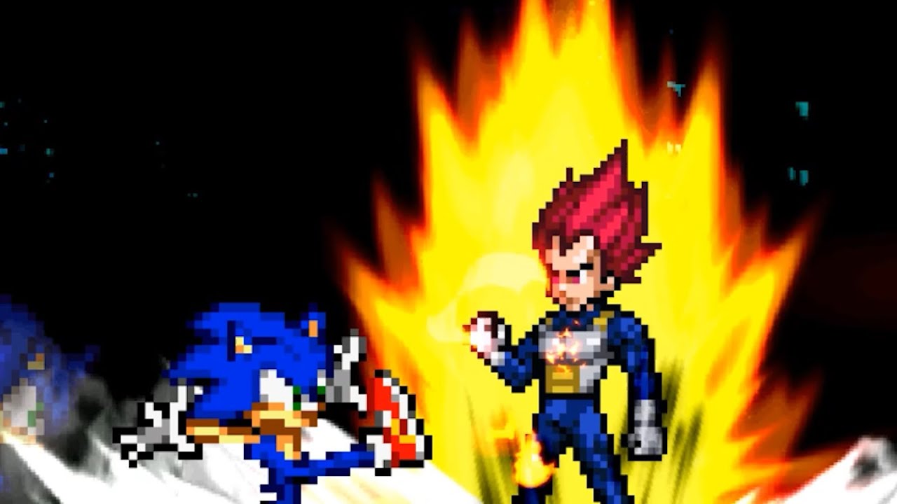 Sonic OP ALL FORMS VS Vegeta OP ALL FORMS In Mugen! - YouTube