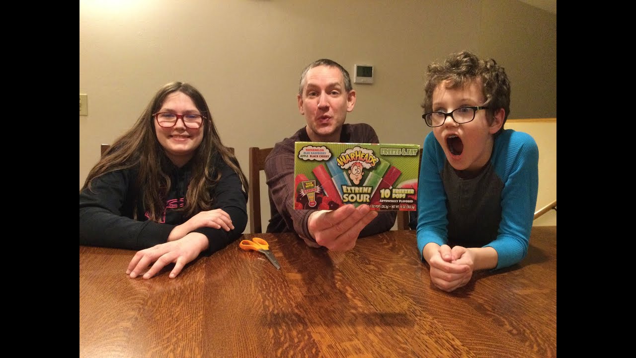 Warheads Extreme Sour Freezer Pops! Extreme Family Fun Review! - YouTube