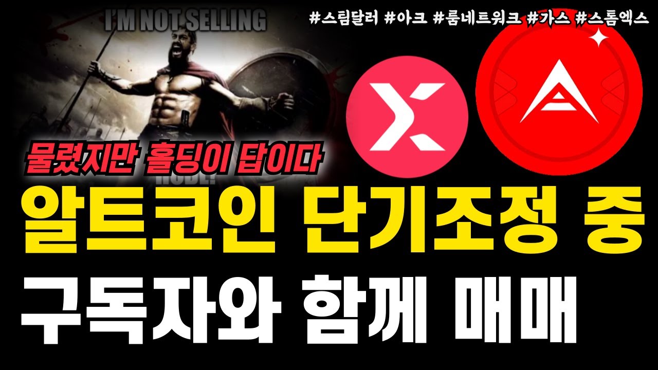 룸네트워크 하이브코인 아크코인 조정중 짧은 조정 끝 엄청난 알트 상승이 나올것 반드시 멘탈잡고 알트코인 전망 크게 봐야합니다