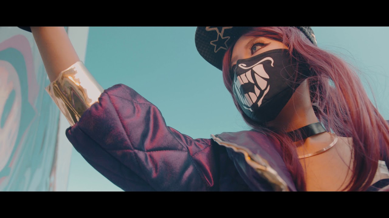 (4K UHD)MAR2INA | 100% KDA AKALI cosplay | GRAFFITI & DANCE | - YouTube