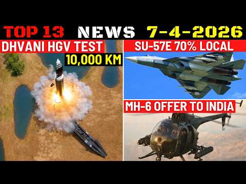 Indian Defence Updates : Dhvani HGV Test,Su-57 70% Local,MH-6 Little Bird Offer,300Km Suryastra Test