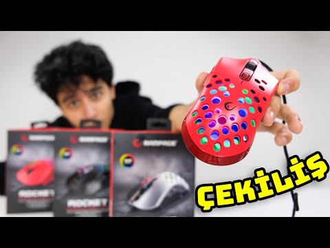 ULTRA HAFİF DELİKLİ OYUNCU MOUSE -ÇEKİLİŞ- (Rampage SMX-R66 Rocket)