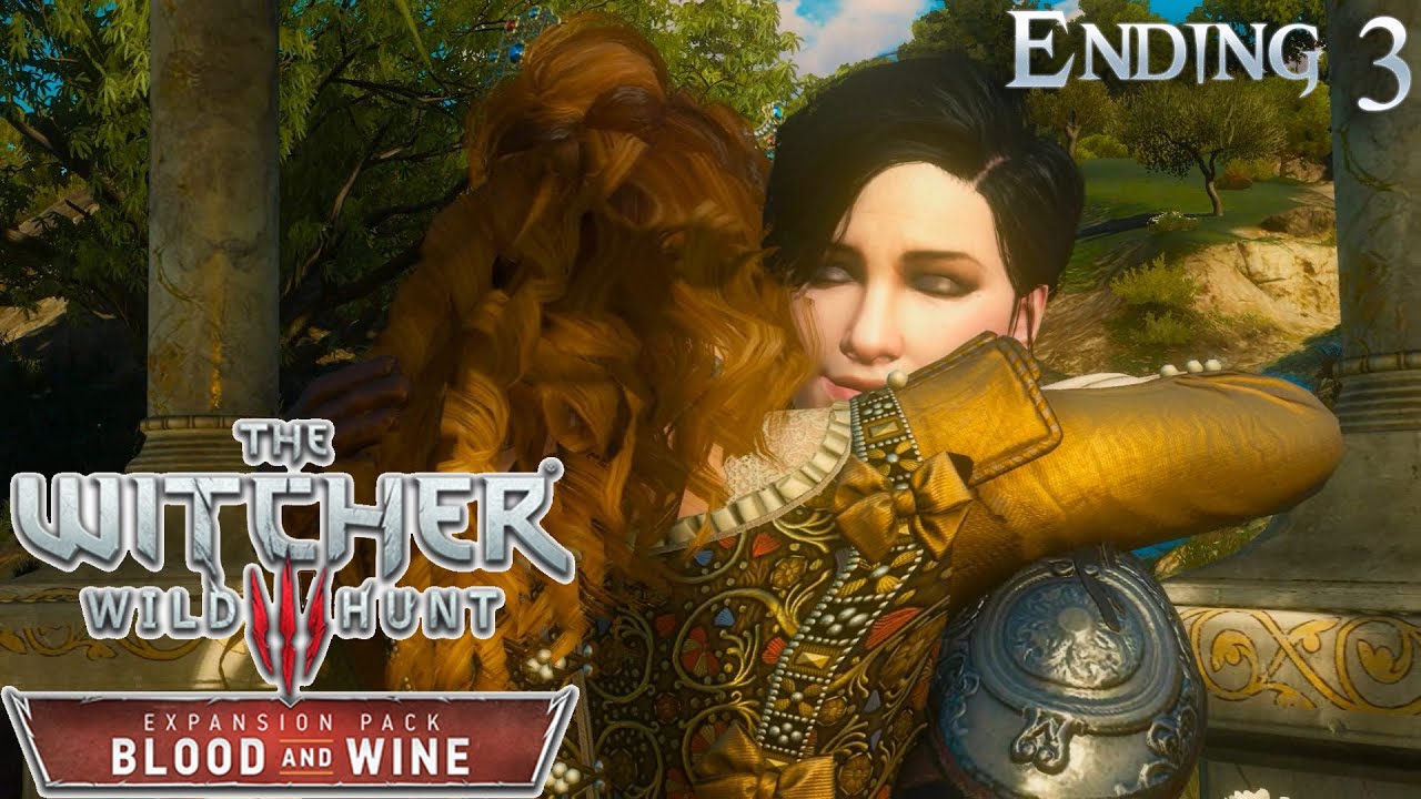 The Witcher 3┇BOTH ANNA AND SYANNA LIVE!┇ ENDING 3┇Blood and Wine ...