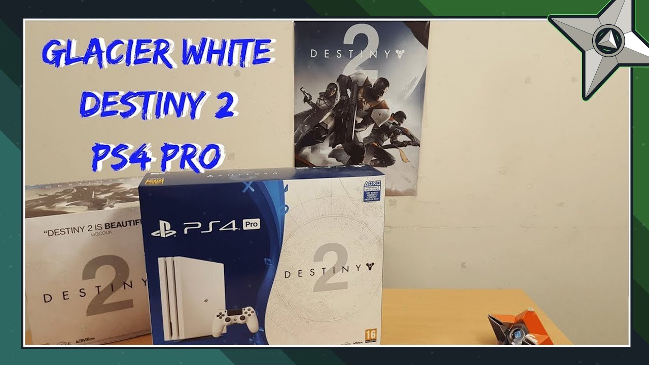 Limited Edition Glacier White PS4 Pro Destiny 2 Bundle Unboxing! - YouTube