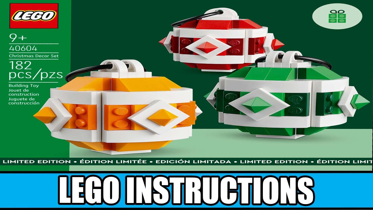 40604 LEGO Instructions - Christmas Decor Set - Christmas - YouTube