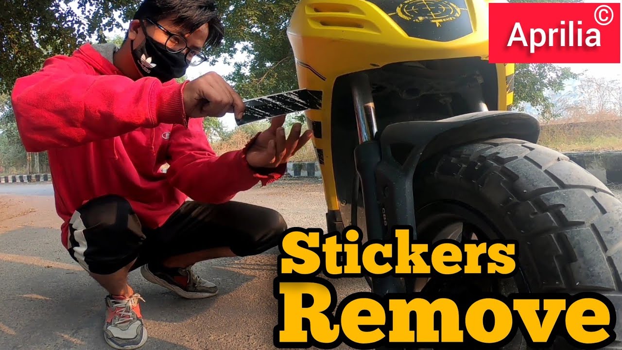 Aprilia Storm 125 Stickers Removing | Gurung Brothers - YouTube
