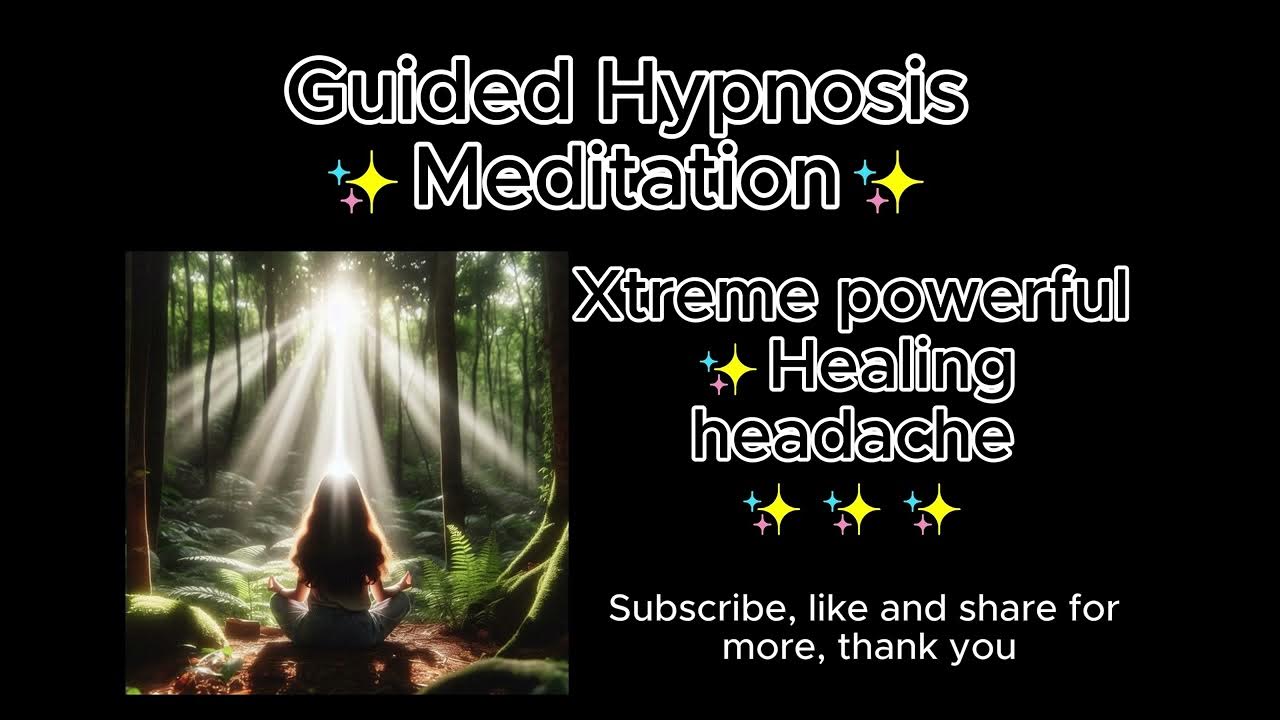 Guided Hypnosis Meditation Healing Headache Migraine Relief - YouTube