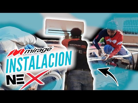 INSTALACION Minisplit Mirage NEX | 12,000 BTU - YouTube