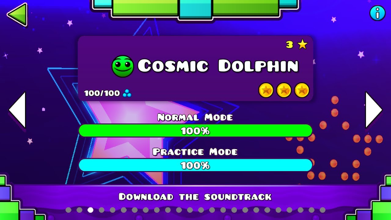 Cosmic Dolphin All Coins - Geometry Dash DeeperSpace - YouTube