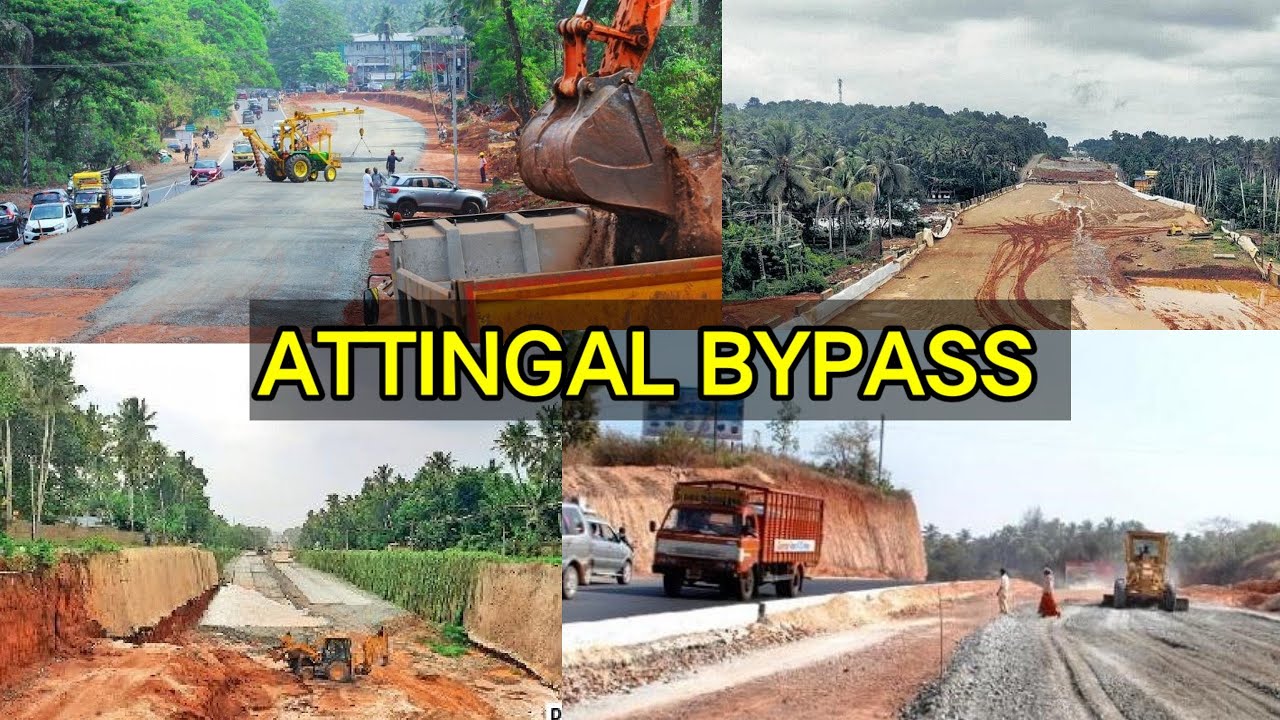 750 കോടി Attingal Bypass ഏതുവരെ എത്തി - YouTube