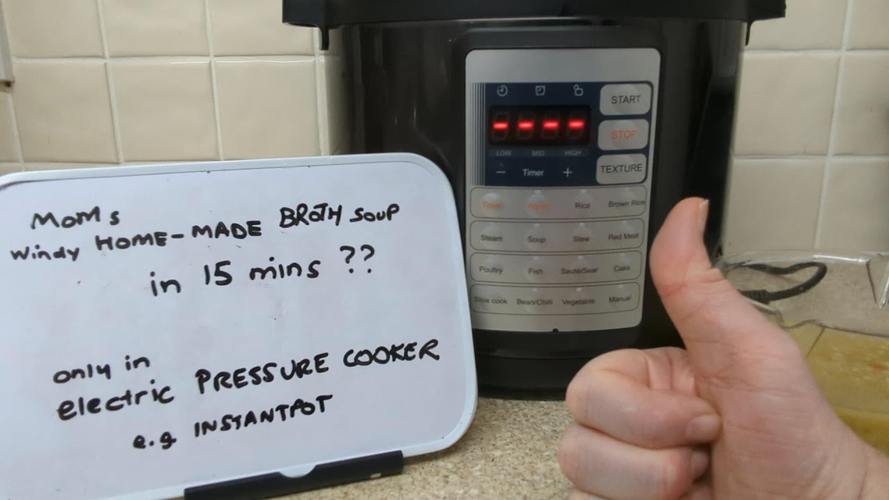pressure cooker : thick home made pulse soup in 15 mins ? - YouTube