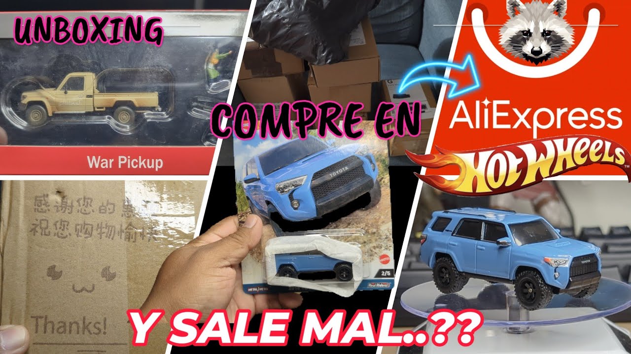 llego 🇺🇲 ALIEXPRESS con 🔥 Hot Wheels 🔥 mas coleccionables 🦝👍 UNBOXING ...
