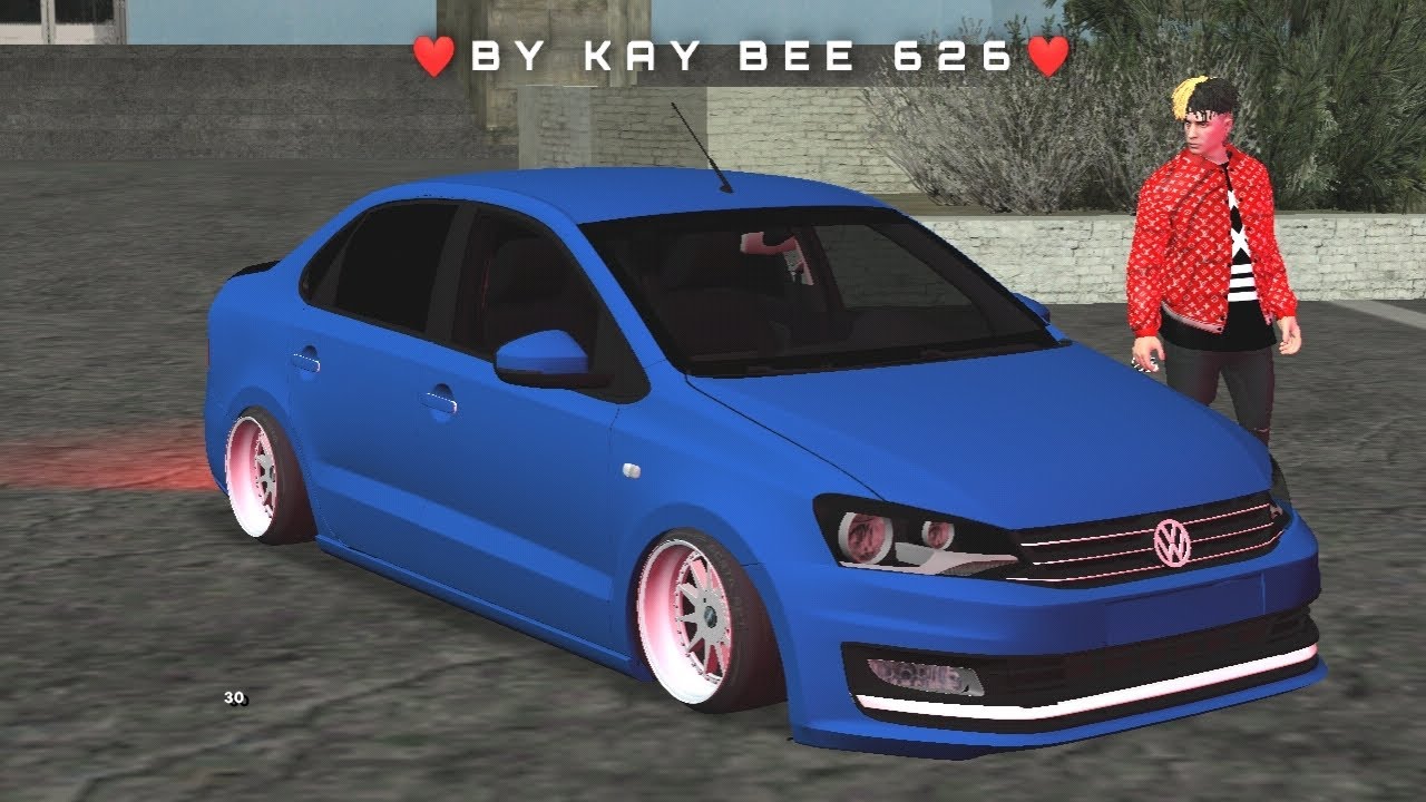 GTA SA MZANSI || Volkswagen Polo Sedan Stanced || GTA SA Kasi Style ...