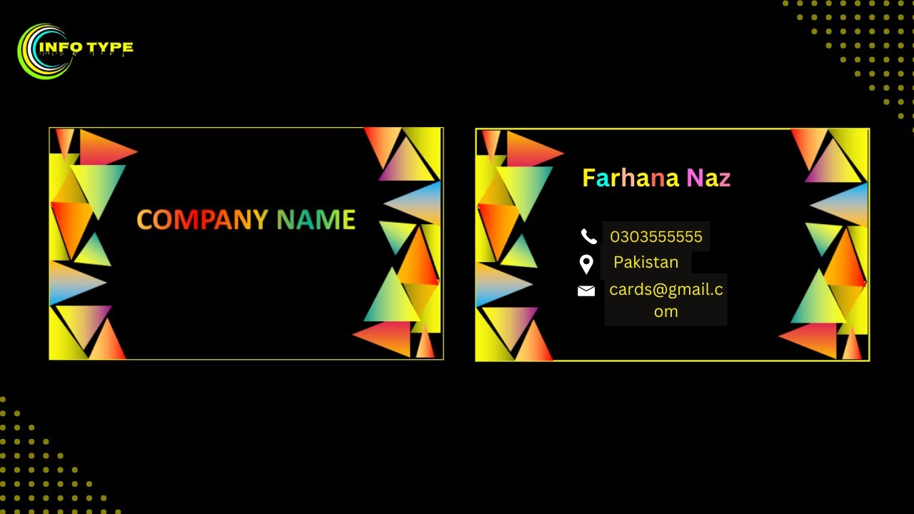 How to create Business Card | Visiting Card or Branding Card |Business ...