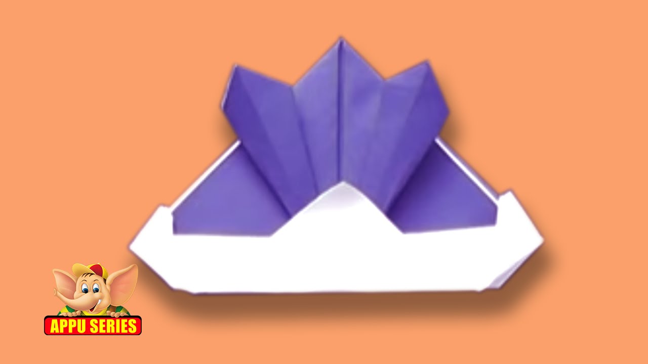 Origami - How to make a Samurai Hat - YouTube