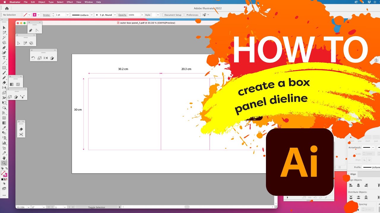 How to create box panels when you don’t have a dieline in Adobe ...