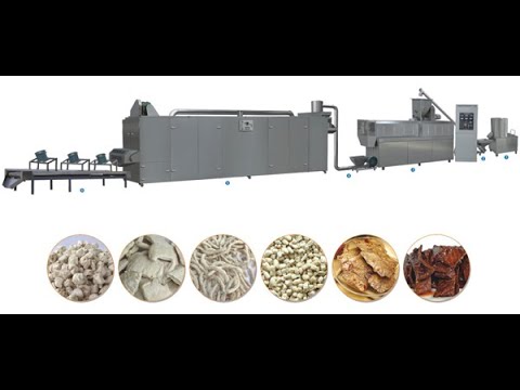 Tvp soya nuggets/ chunks extrusion line,meat processing equipment,soya ...