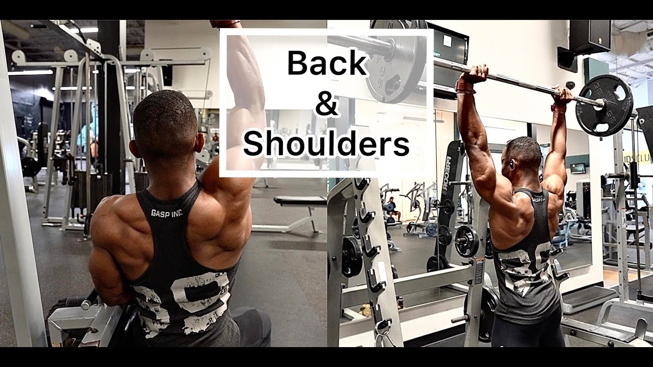 Efficient Back & Shoulders workout - step by step - YouTube