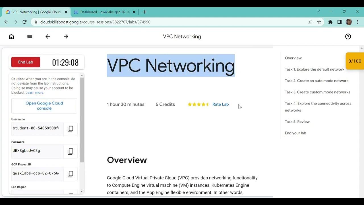 VPC Networking Lab | Essential Google Cloud Infrastructure | Google Cloud Skills Boost - YouTube