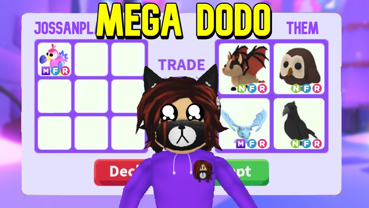I Traded A MEGA NEON Dodo In Adopt Me! - YouTube