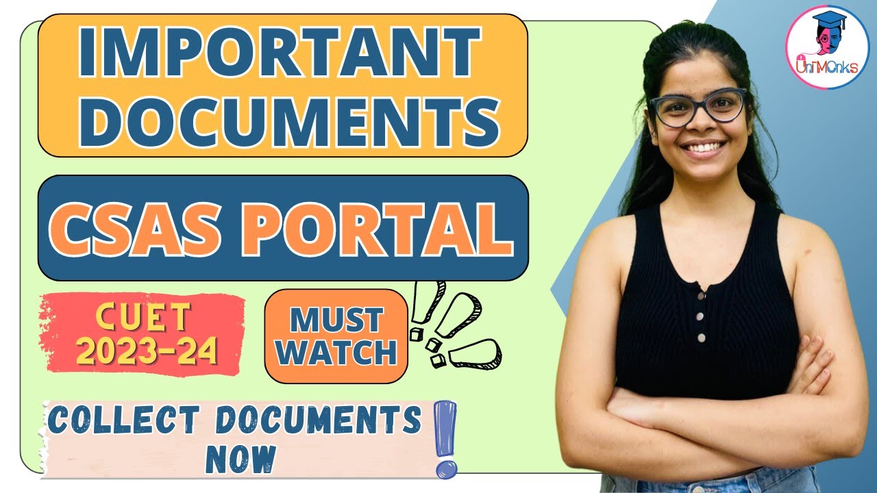 DU CSAS Portal Registration Documents Required | Registration के लिए ...