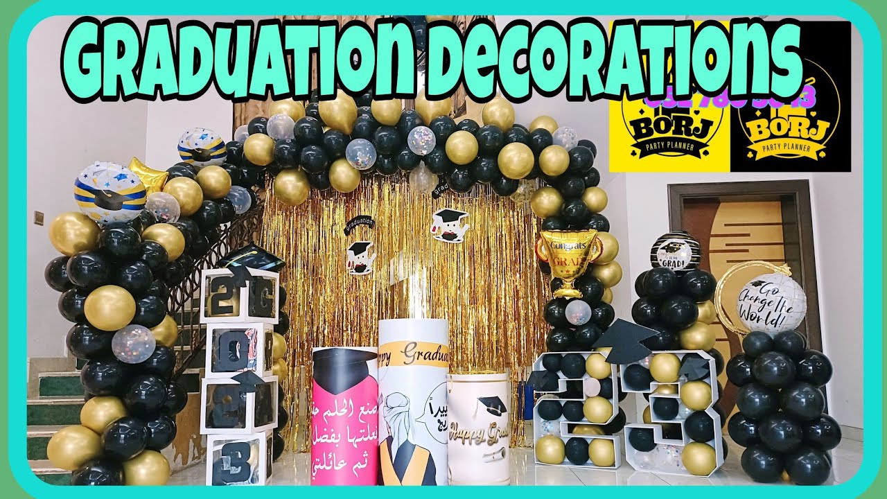 GRADUATION AND WELCOMING BABY BOY DECORATIONS || BubblyVanessa - YouTube