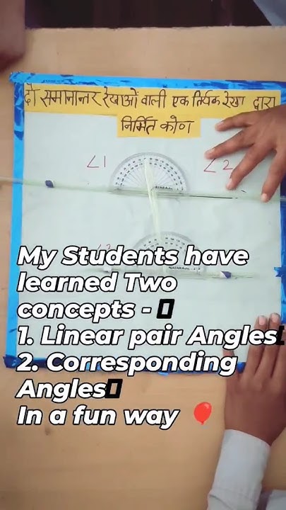 Maths Working Model, Parallel lines cut by transversal line, different ...