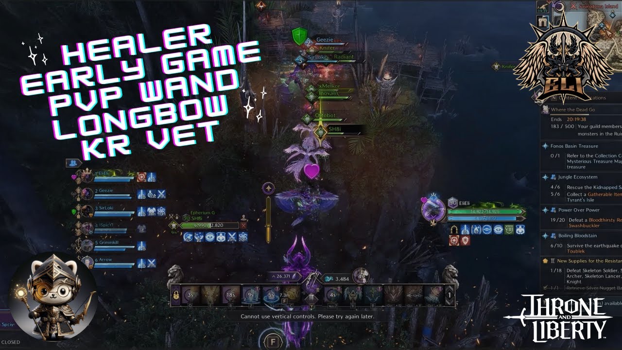 Early Game Healer PvP With Rank #1 Kills | Wand Longbow Seeker | Throne and Liberty KR Vet - YouTube