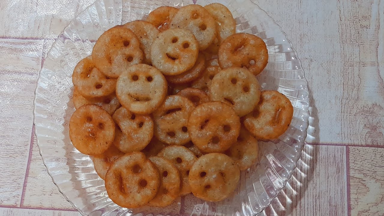 Potato Smily Face Snacks Recipe | Unique Recipe | Easy and Tempting ...