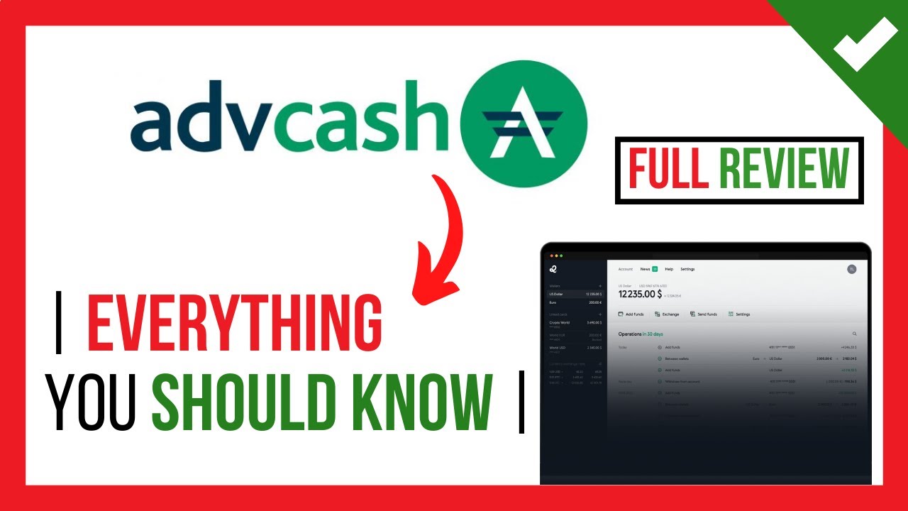 ️ How to Use ADVCASH 【 Receive Payments Card Money Transfer Crypto 】💵💸 ...