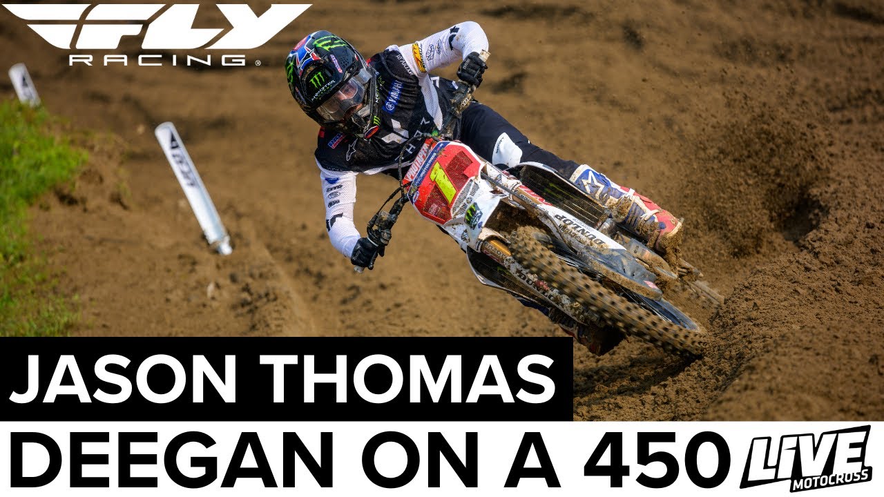Jason Thomas talks Haiden Deegan on a 450 - YouTube