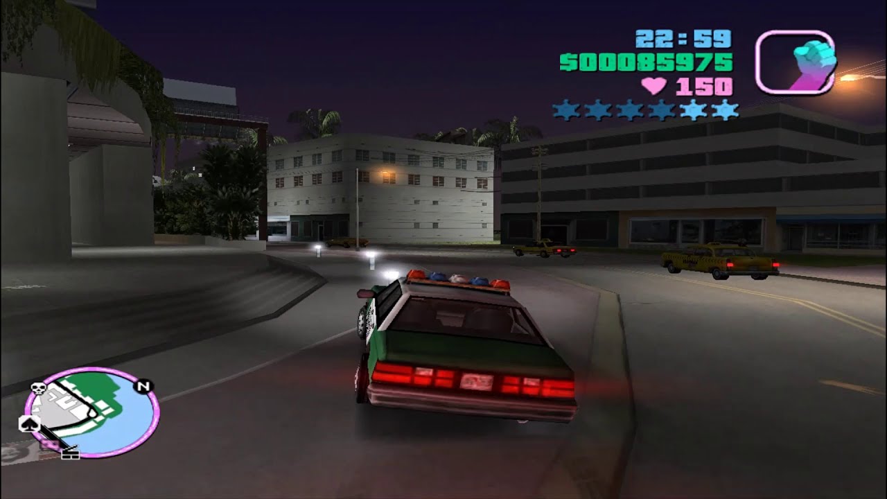 GTA Vice city - Break dancing police car - YouTube
