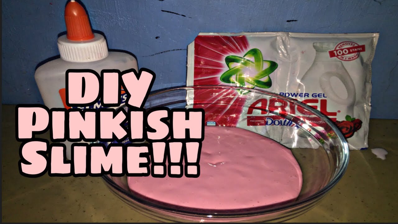 My DIY Slime | My Pinkish Slime| amirashairavlog #6 - YouTube