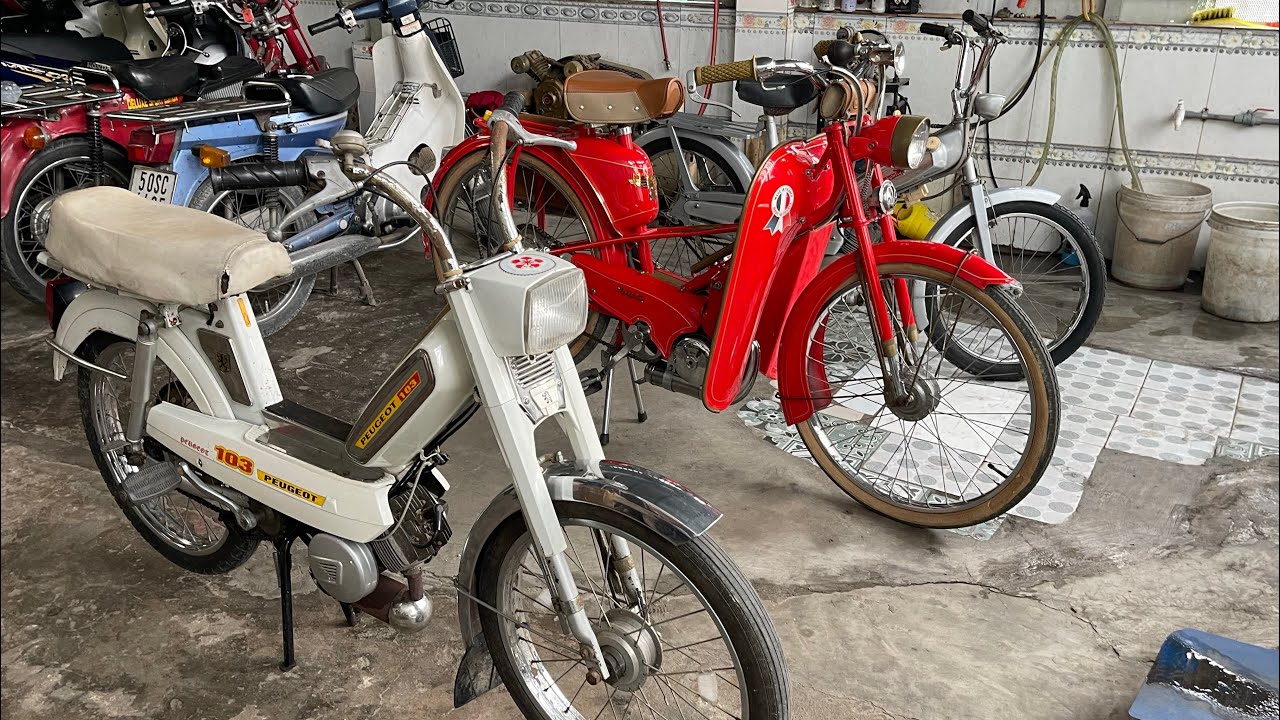 Xe Mobylette và Peugeot - YouTube